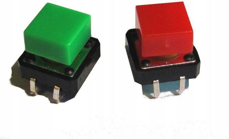Tact Switch 12x12mm H 11mm Czerwony 2szt. - Opinie i ceny na Ceneo.pl
