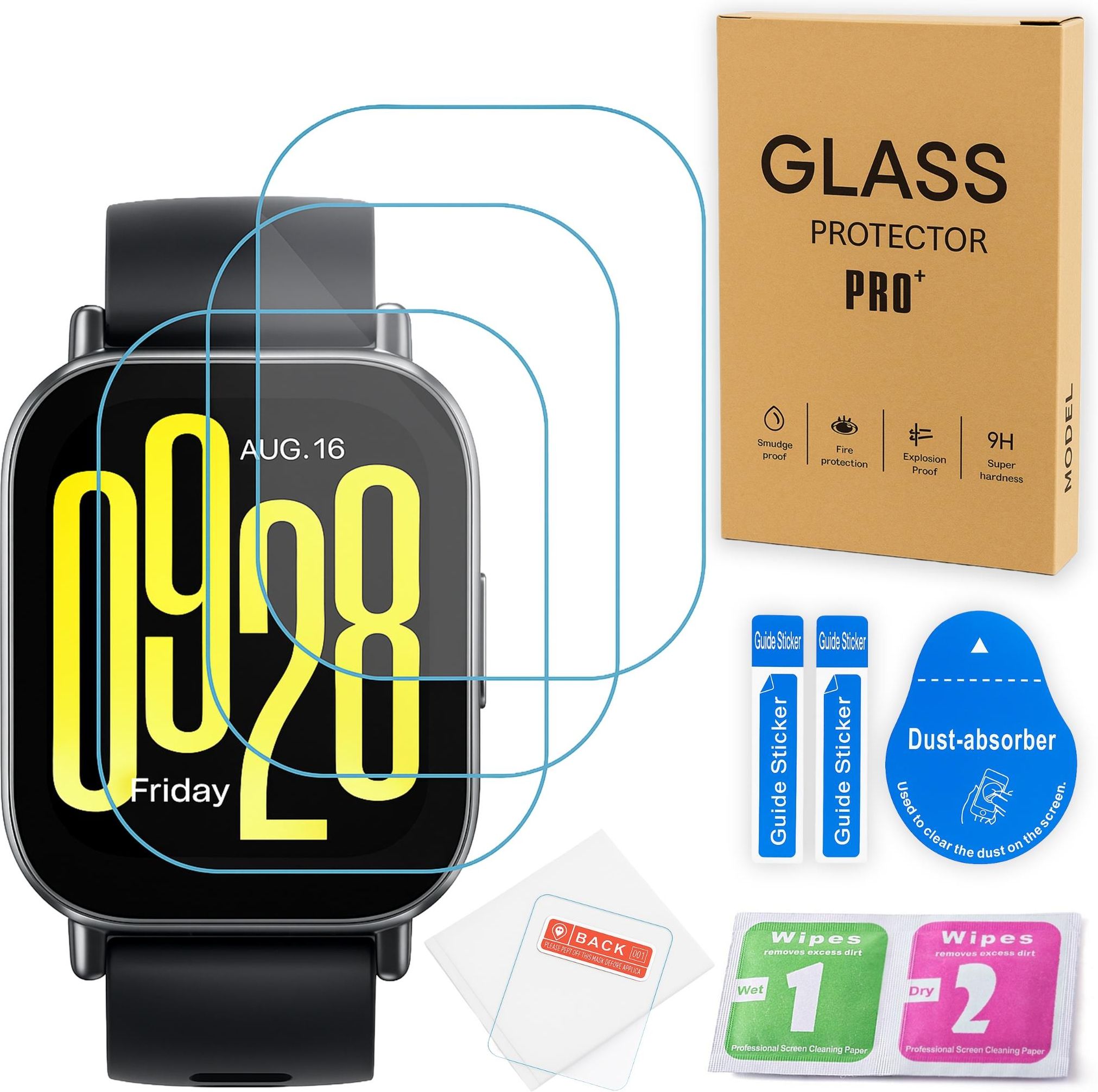 Angelo Watches 3X Szkło Ochronne Hartowane Szybka Na Ekran Do Xiaomi ...