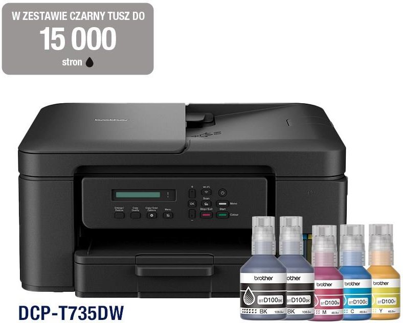 Urządzenie wielofunkcyjne Brother InkBenefit DCP-T735DW - Ceneo.pl
