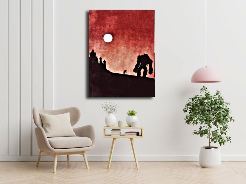 Galeria Plakatu Shadow Of The Colossus Vintage Poster Obraz Na Płótnie ...