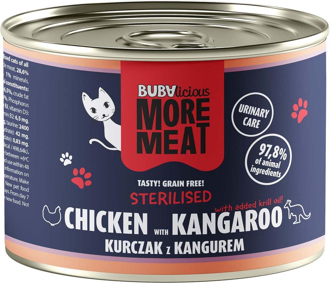 Karma Bubalicious More Meat Karma Dla Kota Duo Sterilised Kurczak ...