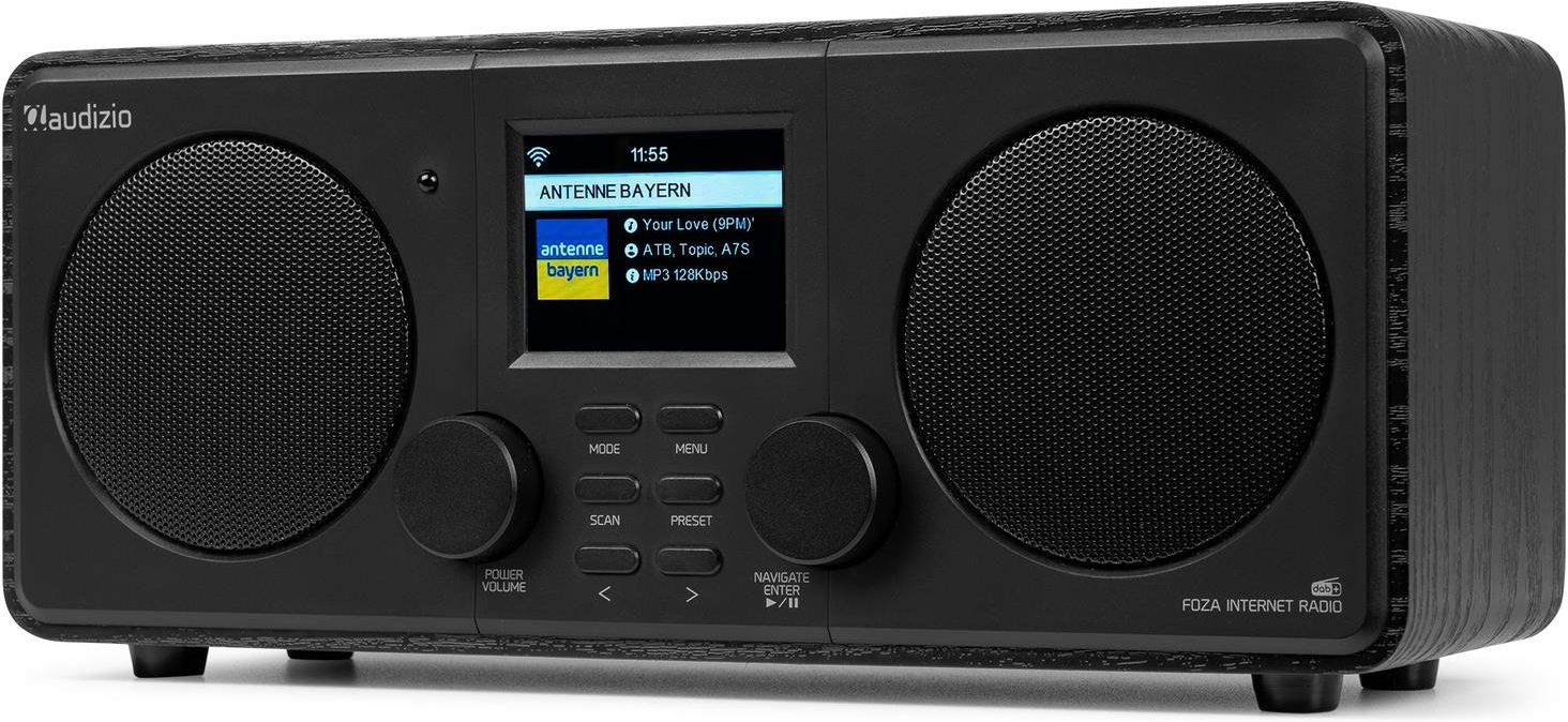 Radio internetowe Radio internetowe Audizio Foza WiFi Stereo Czarny ...