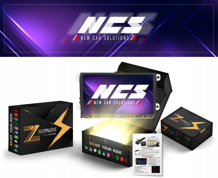 Radioodtwarzacz samochodowy Ncs Radio Nawigacja ZV9 Android Vw Passat B6 B7 Golf V 5 VI 6 Caddy ...
