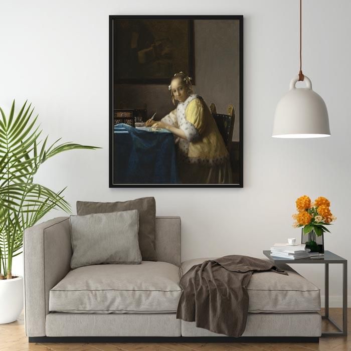 Galeria Plakatu A Lady Writing A Letter Jan Vermeer Plakat 20X30Cm ...