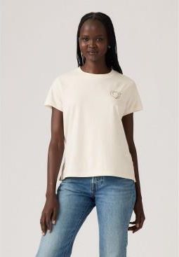 Levi's dla kobiet. A8804-0062 Graficzna koszulka Boxy w kolorze beżowym ...