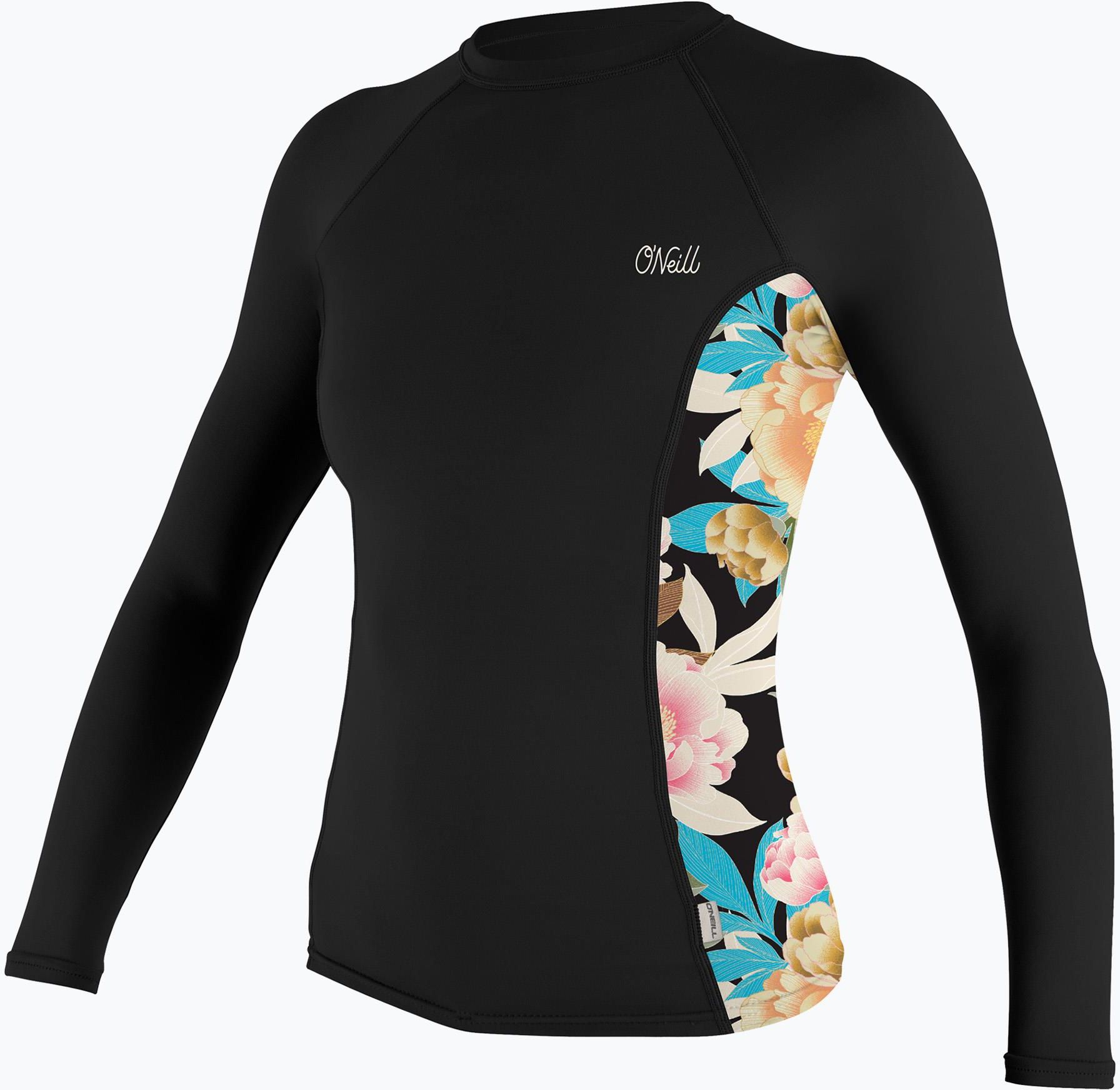 O'Neill Longsleeve Do Pływania Damski Side Print Rash Guard Black/Mikah ...
