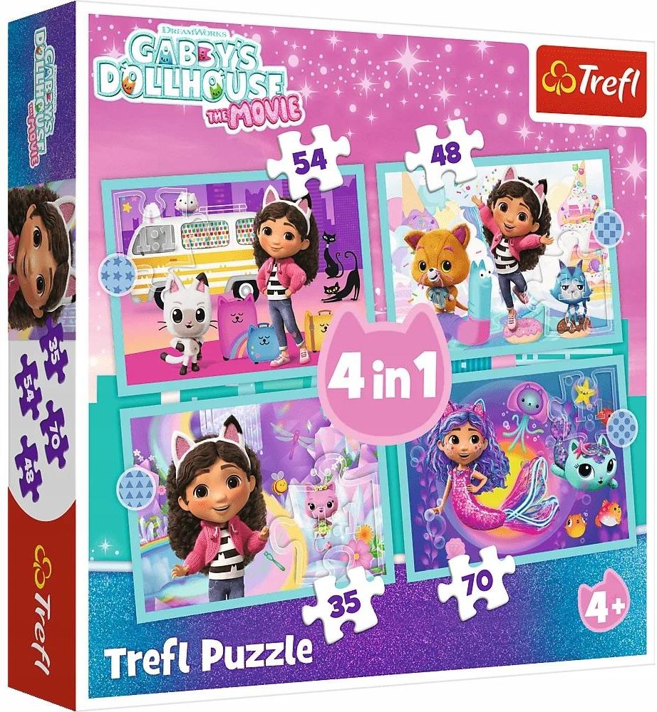 Trefl Puzzle 4w1 Przygody Gabi 34670 - Ceny i opinie - Ceneo.pl