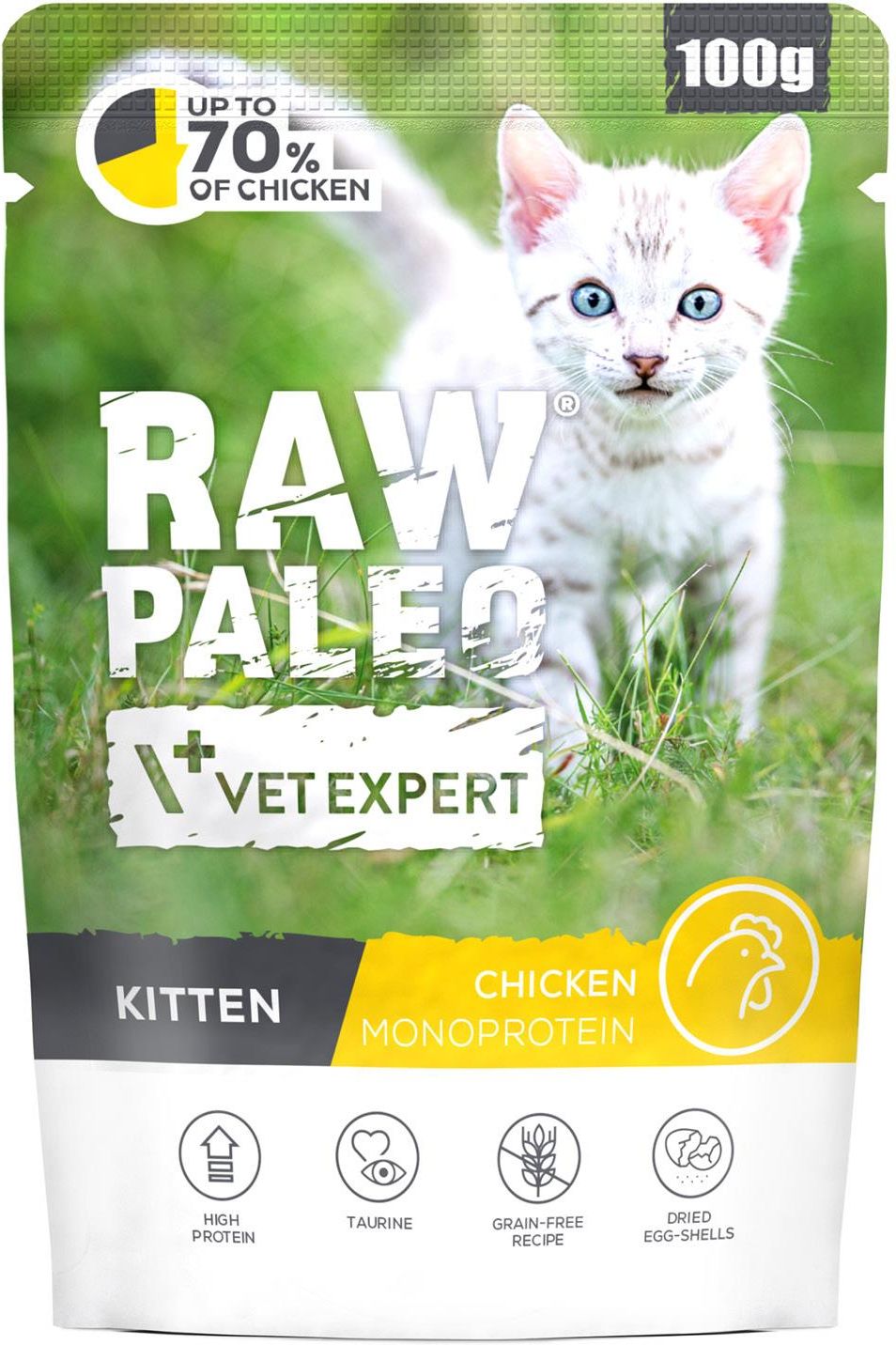 Karma Raw Paleo Kitten Cat Chicken Mokra Karma Dla Kociąt Kurczak 100G ...
