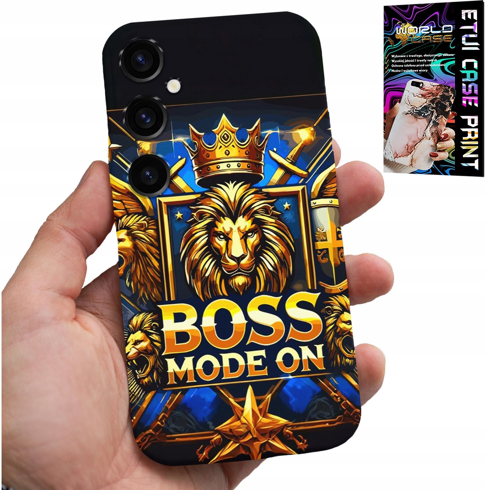 Etui Do Samsung Galaxy S23 Fe Boss Lew Z Koroną Na Tarczy Case Folia ...