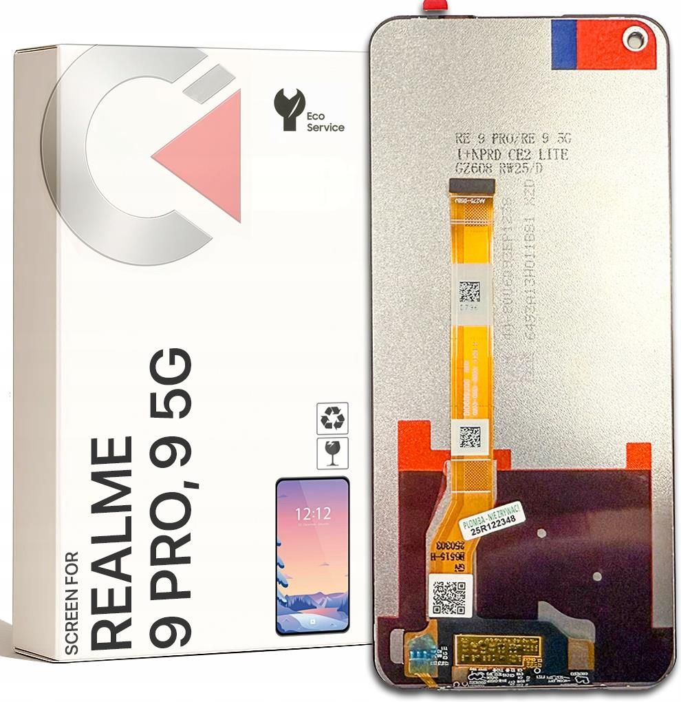 Podzespoły do telefonu Telkom Wyświetlacz Lcd Ekran Szybka Dotyk Do Realme 9 5G Pro - Opinie i ...