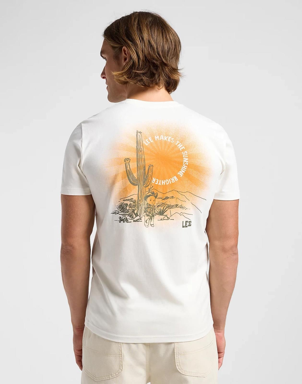 LEE REGULAR GRAPHIC TEE ECRU 112364595 - Ceny i opinie - Ceneo.pl