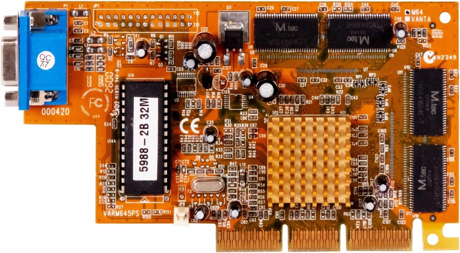Nvidia Pine Riva TNT2 M64 32MB 5988-2B Agp (VARM645PS) - Karta ...