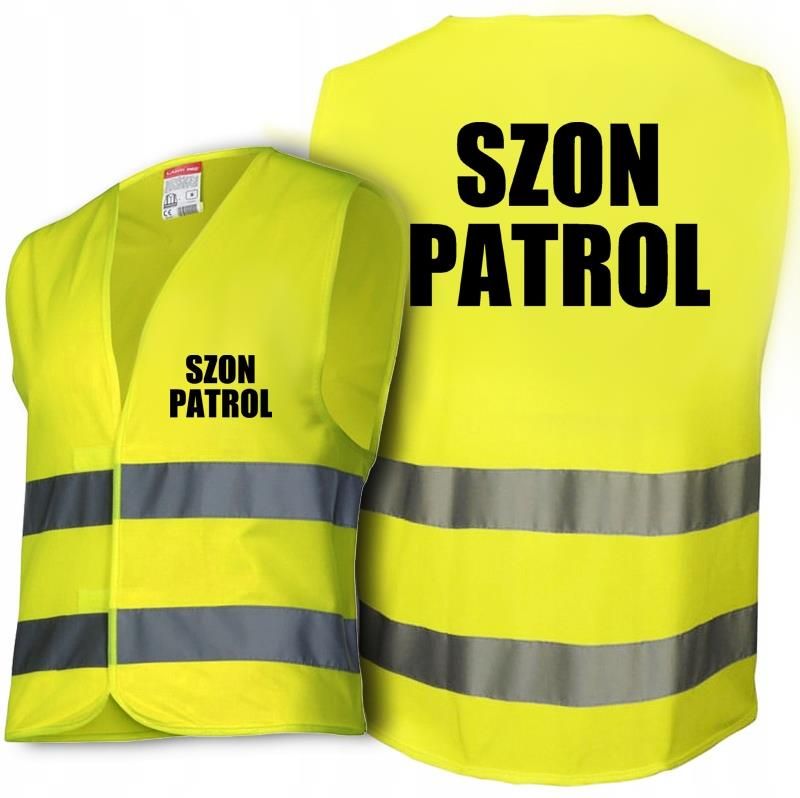 Otonadruk Kamizelka Z Nadrukiem Szon Patrol Napis Przód I Tył - Ceny i ...