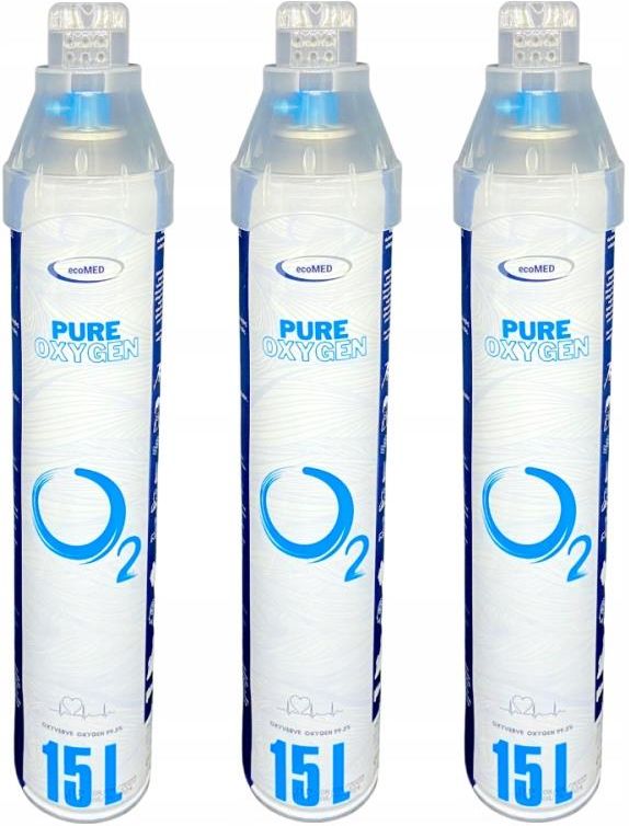 Ecomed Tlen Inhalacyjny 15L W Puszce Tlenoterapia Pakiet 3szt. - Ceny i ...