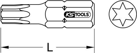 Ks Tools Bit Torx T 15 C 63 5szt. 9113653 - Opinie i ceny na Ceneo.pl