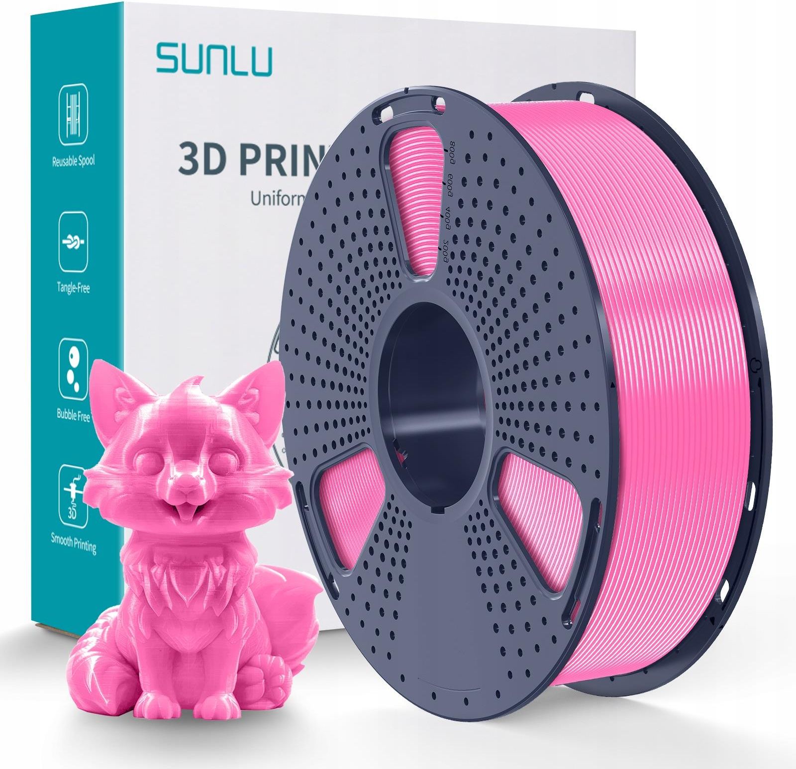 Filament Sunlu Filament 1.75Mm 1Kg Petg Pink Rózowy (SUNLUPETGPINK ...