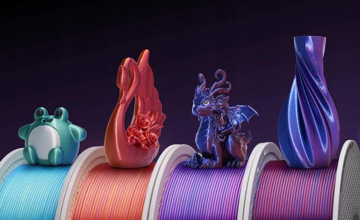 Filament Bambu Lab Filament Pla Silk South Beach Różowo Turkusowy ...