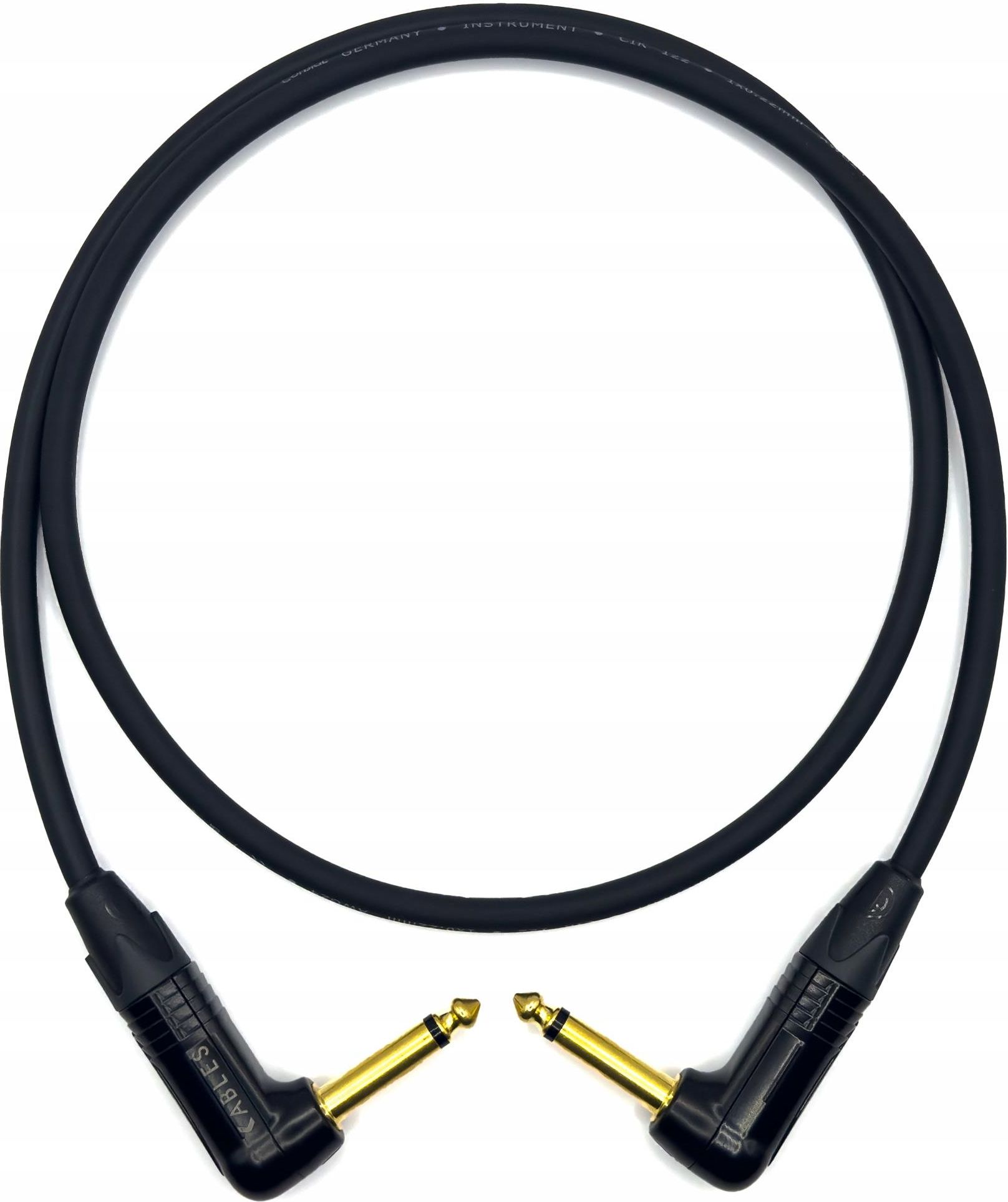 Przewód kabel audio Jack 6,3-JACK 6,3 Mono kątowy Cordial Neutrik 2m ...