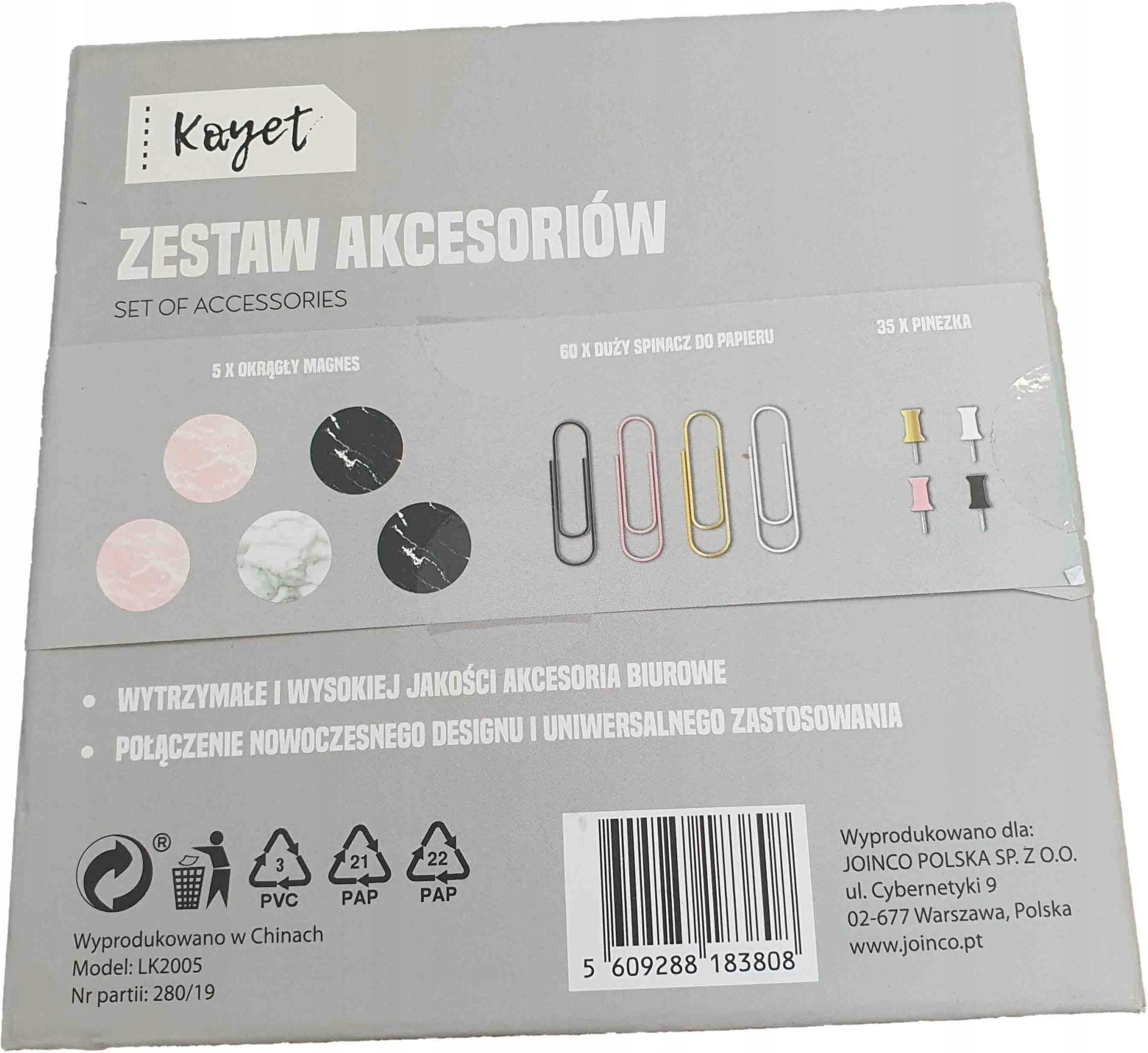 Kayet Zestaw Akcesoriów Biurowych 100szt. - Ceny i opinie - Ceneo.pl
