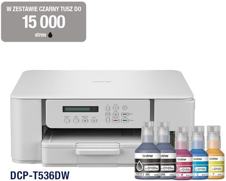 Urządzenie wielofunkcyjne Brother InkBenefit DCP-T536DW - Ceneo.pl