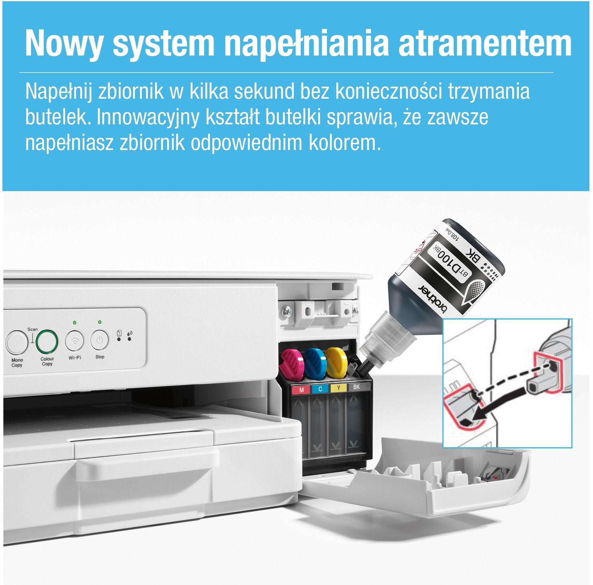 Urządzenie wielofunkcyjne Brother InkBenefit DCP-T536DW - Ceneo.pl