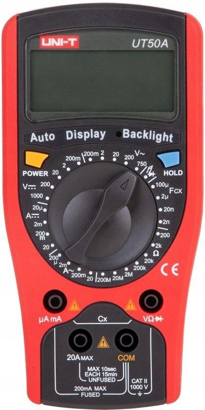 Miernik uniwersalny Uni-T Miernik Uniwersalny Unit Ut 50 A (MIE0082) - Opinie i ceny na Ceneo.pl