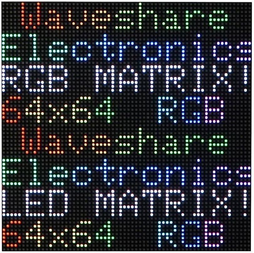 Mikrokontroler Waveshare RGB-Matrix-P2.5-64x64 wyświetlacz matrycowy ...