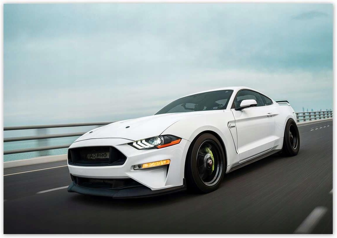 FotoTapety 208x146 Biały Ford Mustang Auto - Opinie i ceny na Ceneo.pl