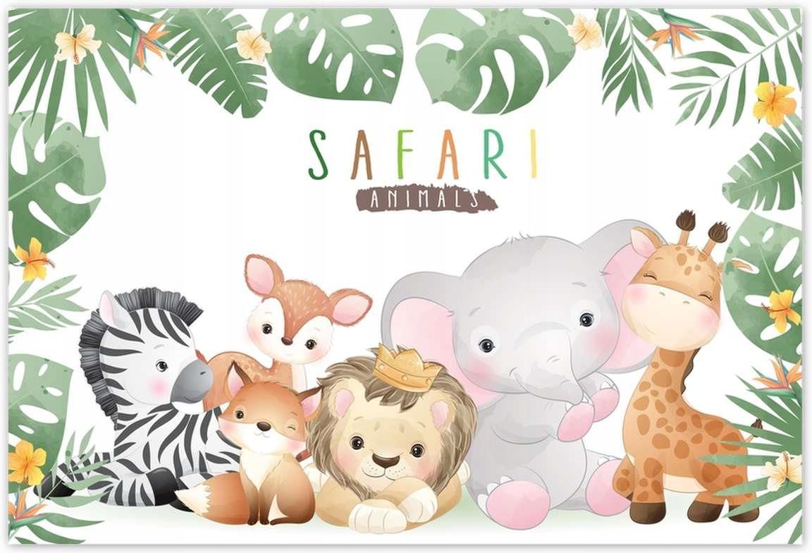 Fototapety 200x135 Słodkie zwierzątka z safari - Opinie i ceny na Ceneo.pl