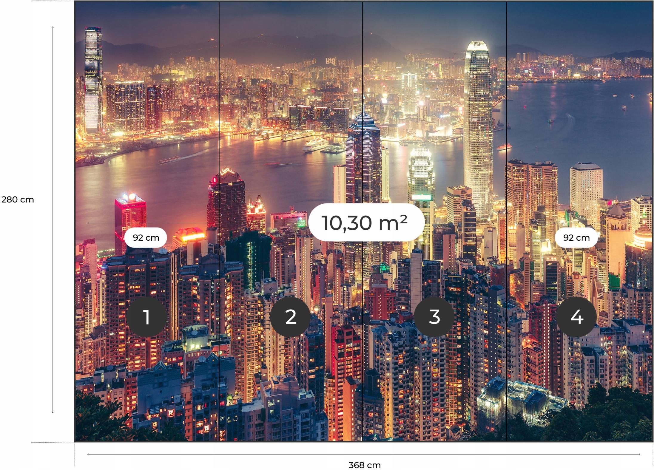 Fototapeta Drapacze Chmur Nocą W Hong Kongu W Chinach 368x280 - Opinie ...
