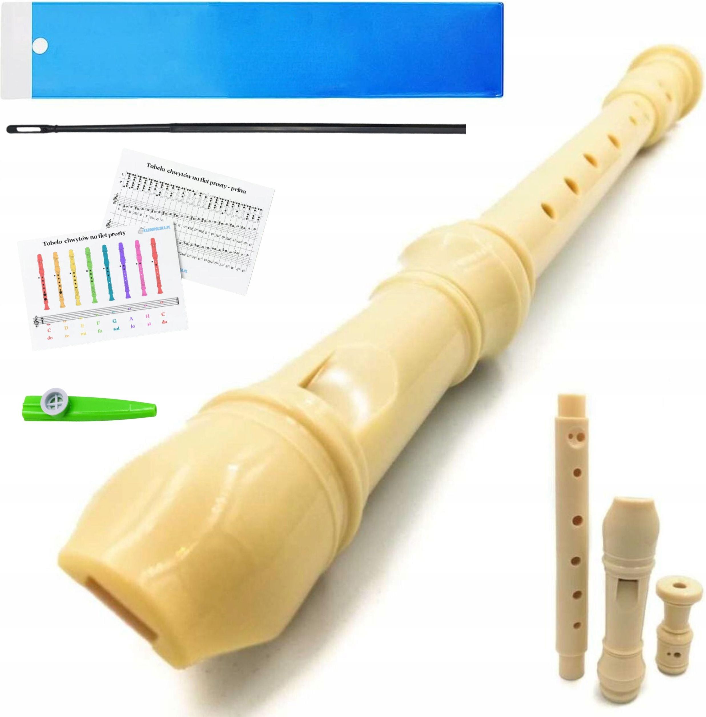 Profesjonalny Flet Prosty F1P Szkolny na muzykę, plastikowe kazoo ...