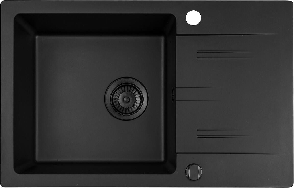 Zlewozmywak Pyramis Karpathos 1B1D Volcano Black 70260813 - Opinie i ...