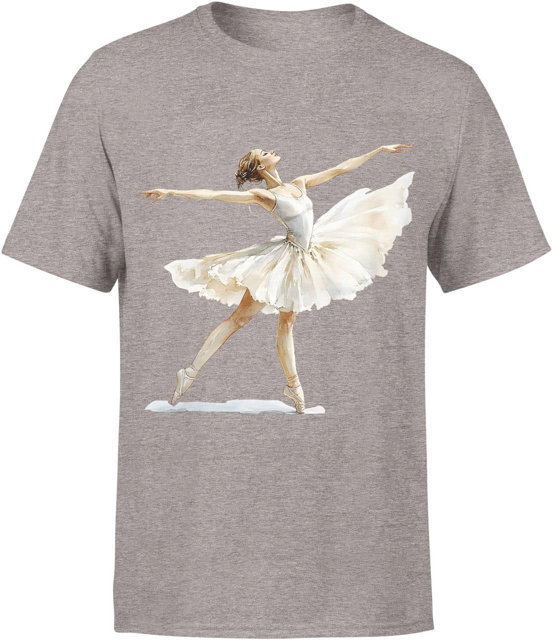 Baletnica Balet Taniec Tutu Sztuka Tancerka Męska koszulka (XL, Błękit ...
