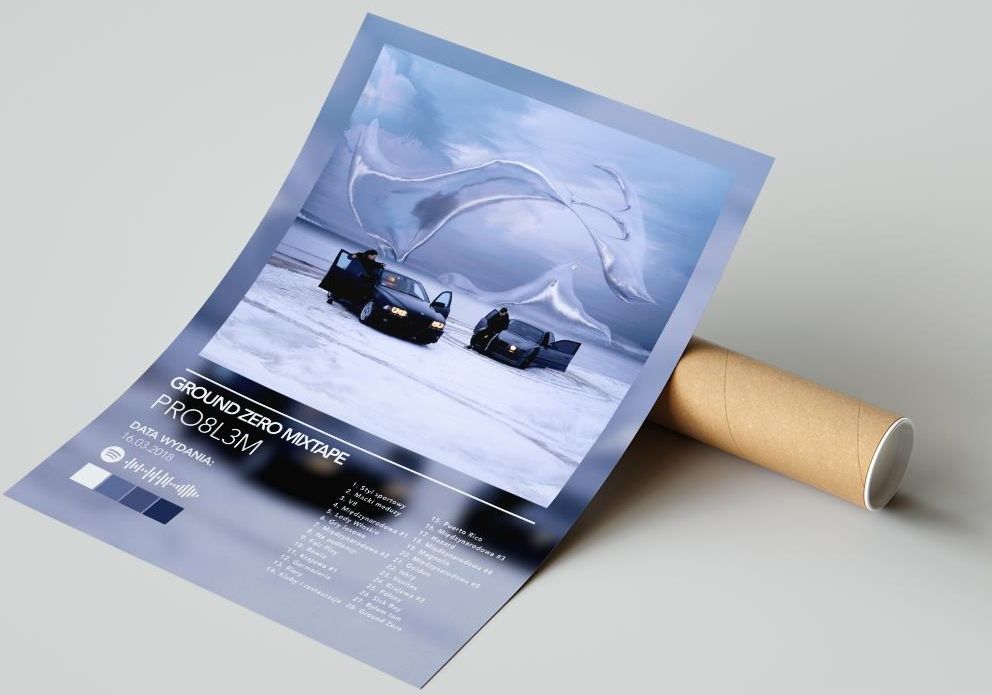 Plakat Album Pro8l3m Ground Zero Mixtape 20x30 cm Pomysł - Opinie i atrakcyjne ceny na Ceneo.pl