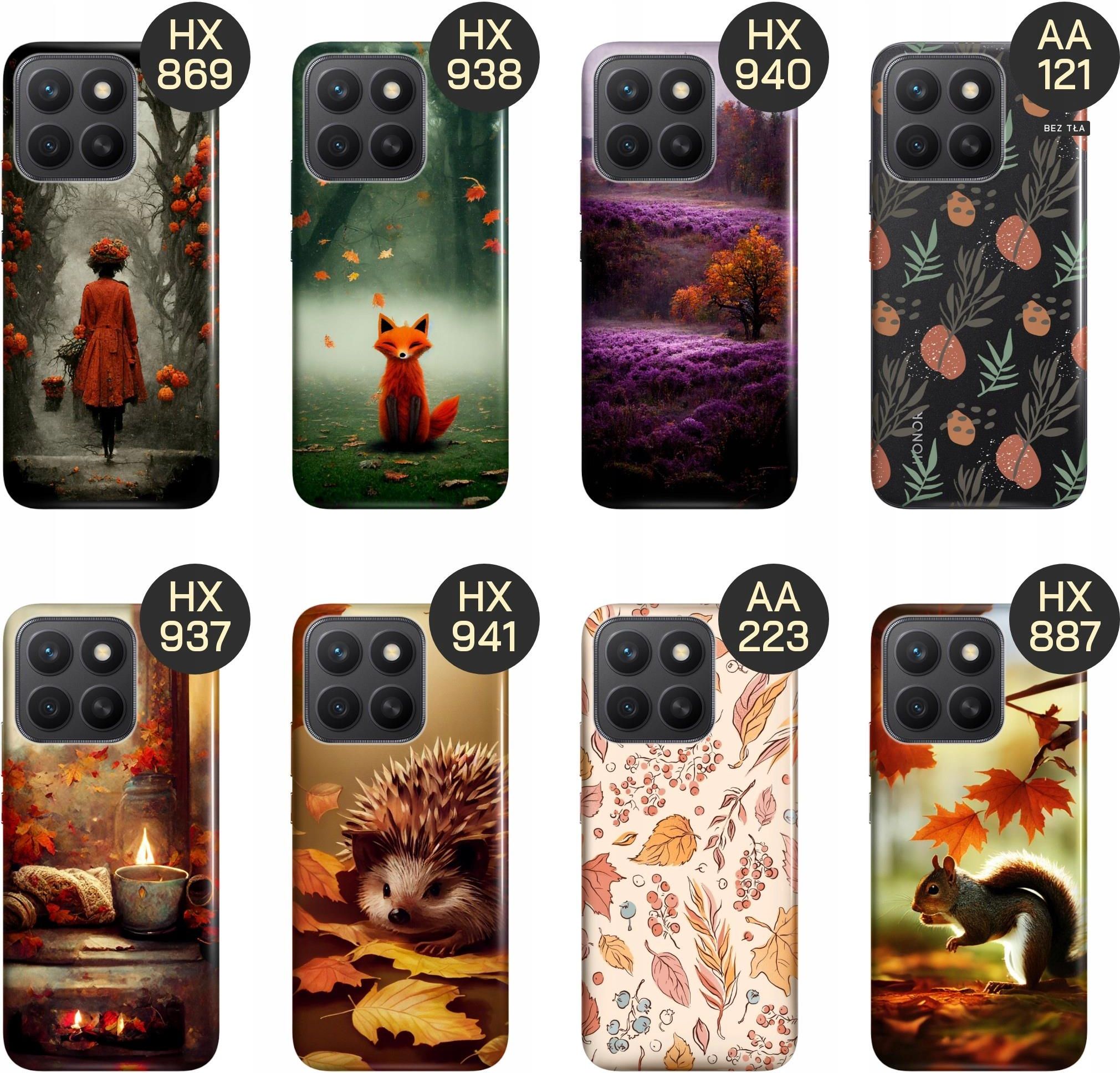 Hello Case Etui Do Honor X8C 4G Jesień Liście Autumn Obudowa Pokrowiec ...