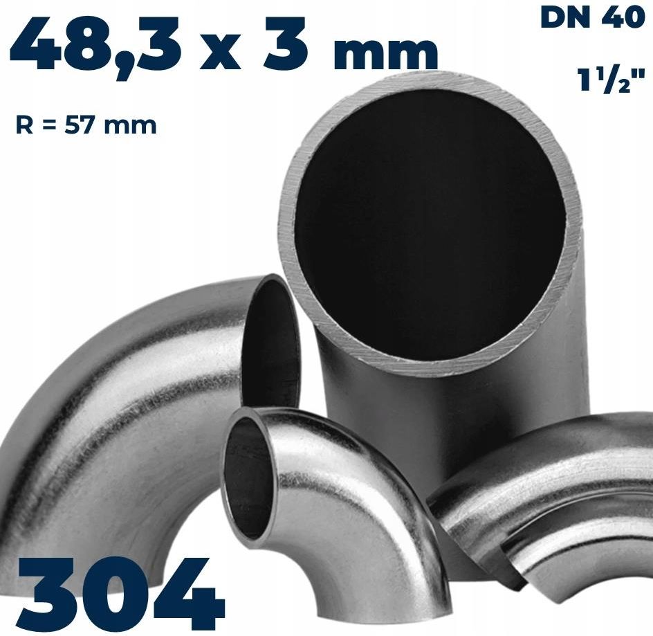 Materiały konstrukcyjne Kolano Hamburskie 90 48,3x3 Nierdzewne 304l Dn40 1 1/2 - Opinie i ceny ...