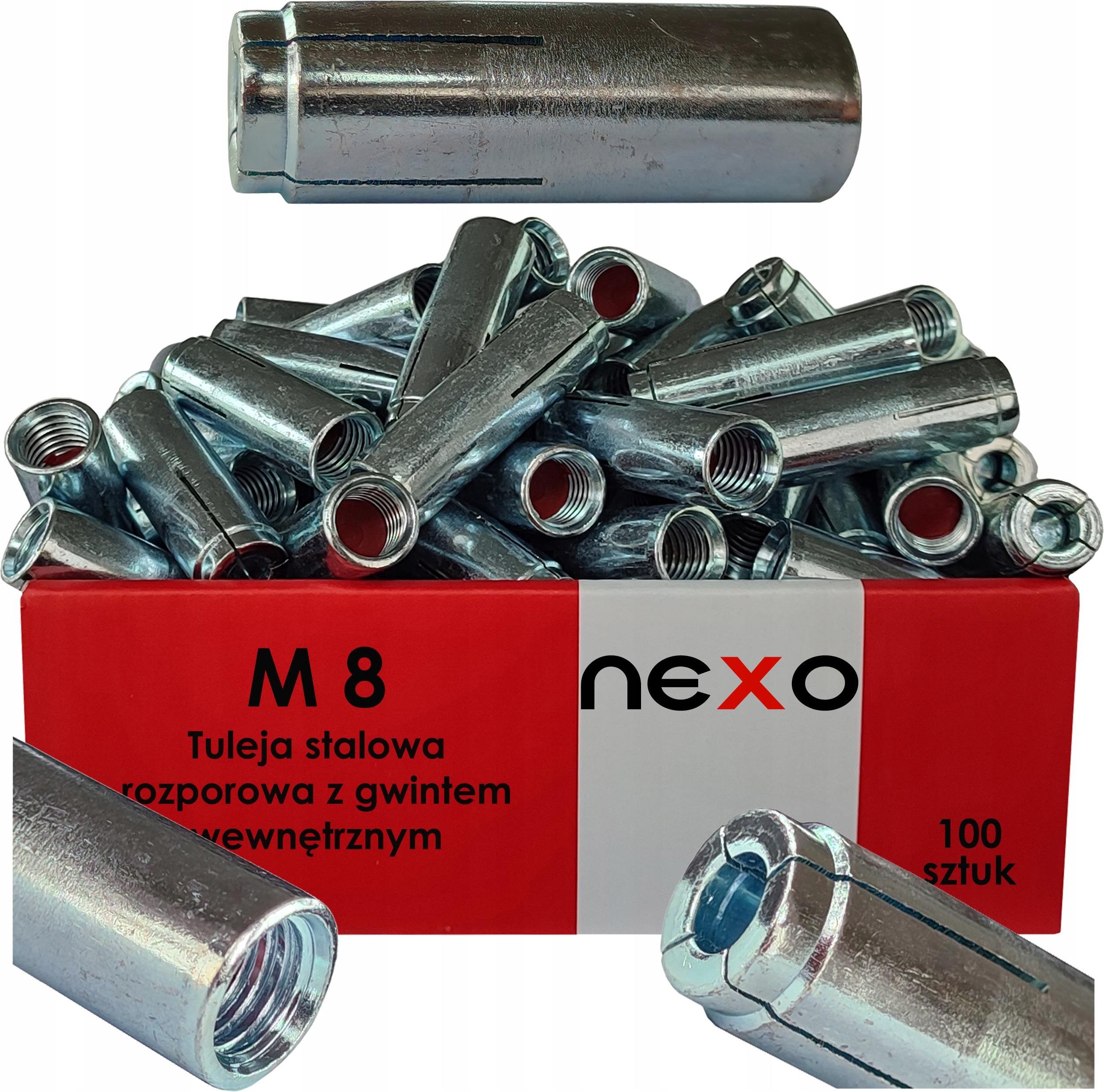 Nexo Tuleja Rozporowa Stalowa M8 Dybel Kotwa Stalowa Wbijana Do Betonu - Opinie i ceny na Ceneo.pl