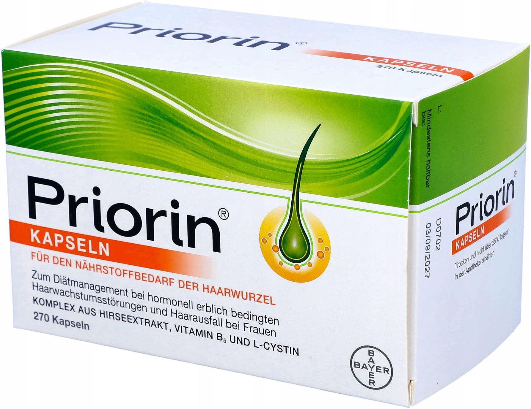 Bayer Priorin 270kaps. - Opinie i ceny na Ceneo.pl