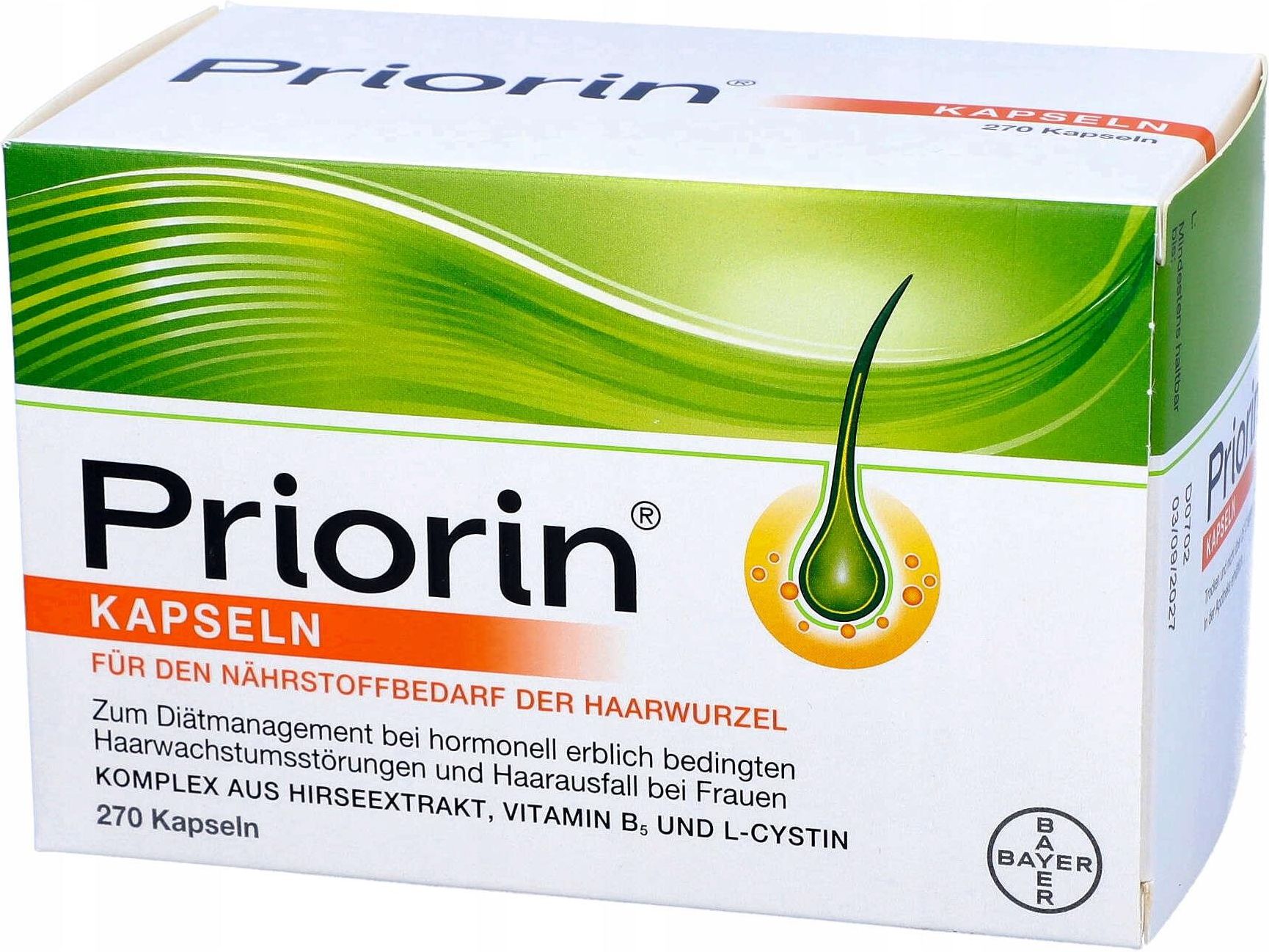 Bayer Priorin 270kaps. - Opinie i ceny na Ceneo.pl