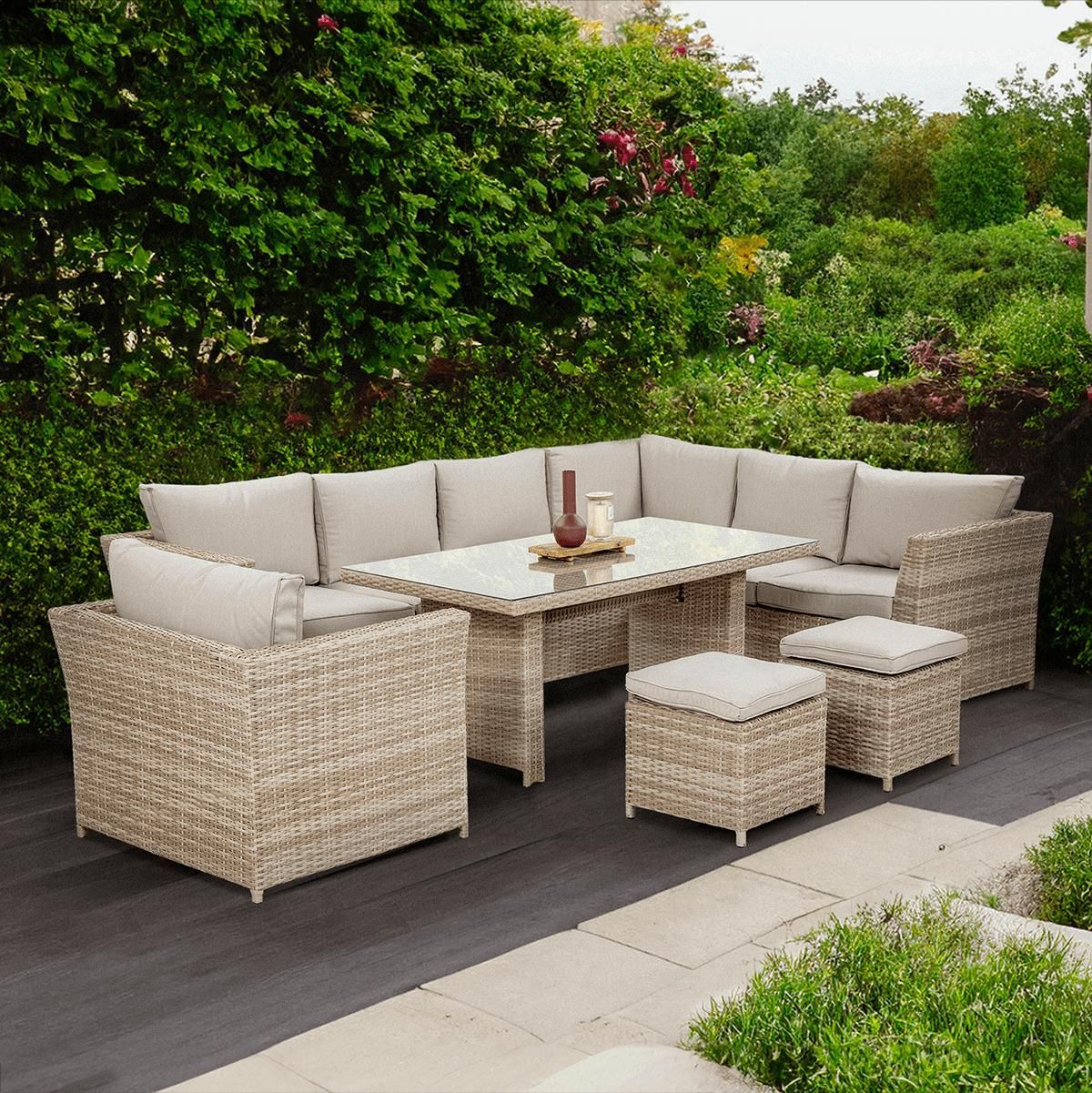 Produkt z Outletu: Focus Garden 292 Narożnik Technorattan Moniz Dining ...