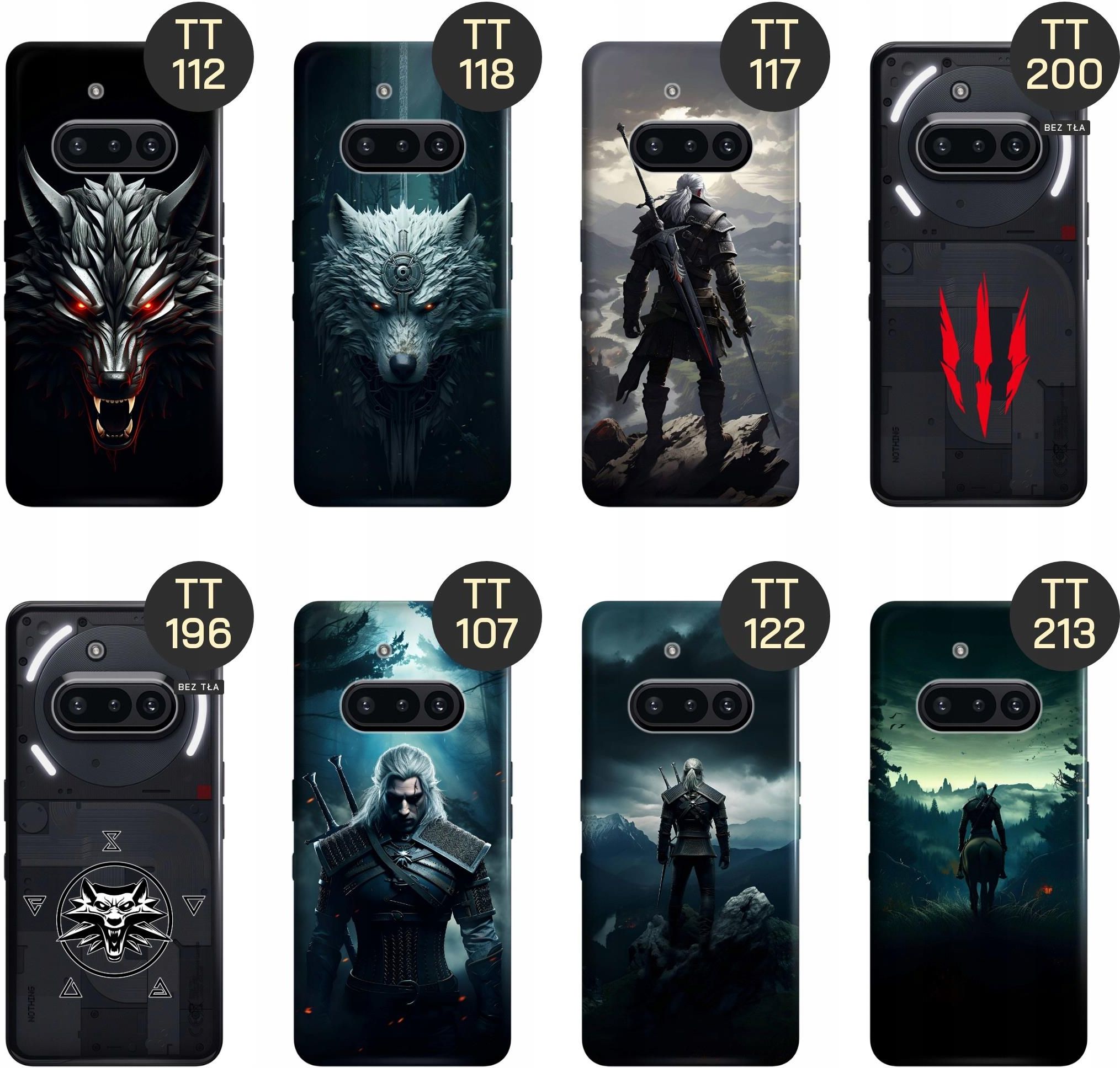 Hello Case Etui Do Nothing Phone 3A Wiedźmin Witcher Biały Wilk Dziki ...