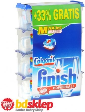 FINISH CALGONIT 72szt. + 33% MAX IN 1 Niemieckie tabletki do zmywarek ...