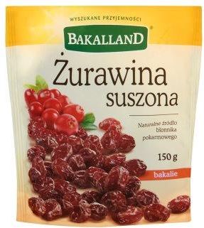 BAKALLAND 150g Żurawina suszona - Ceny i opinie - Ceneo.pl