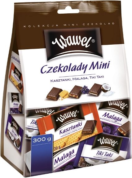 WAWEL 300g Czekoladki mini Mix Malaga Tiki taki Kasztanki - Ceny i ...