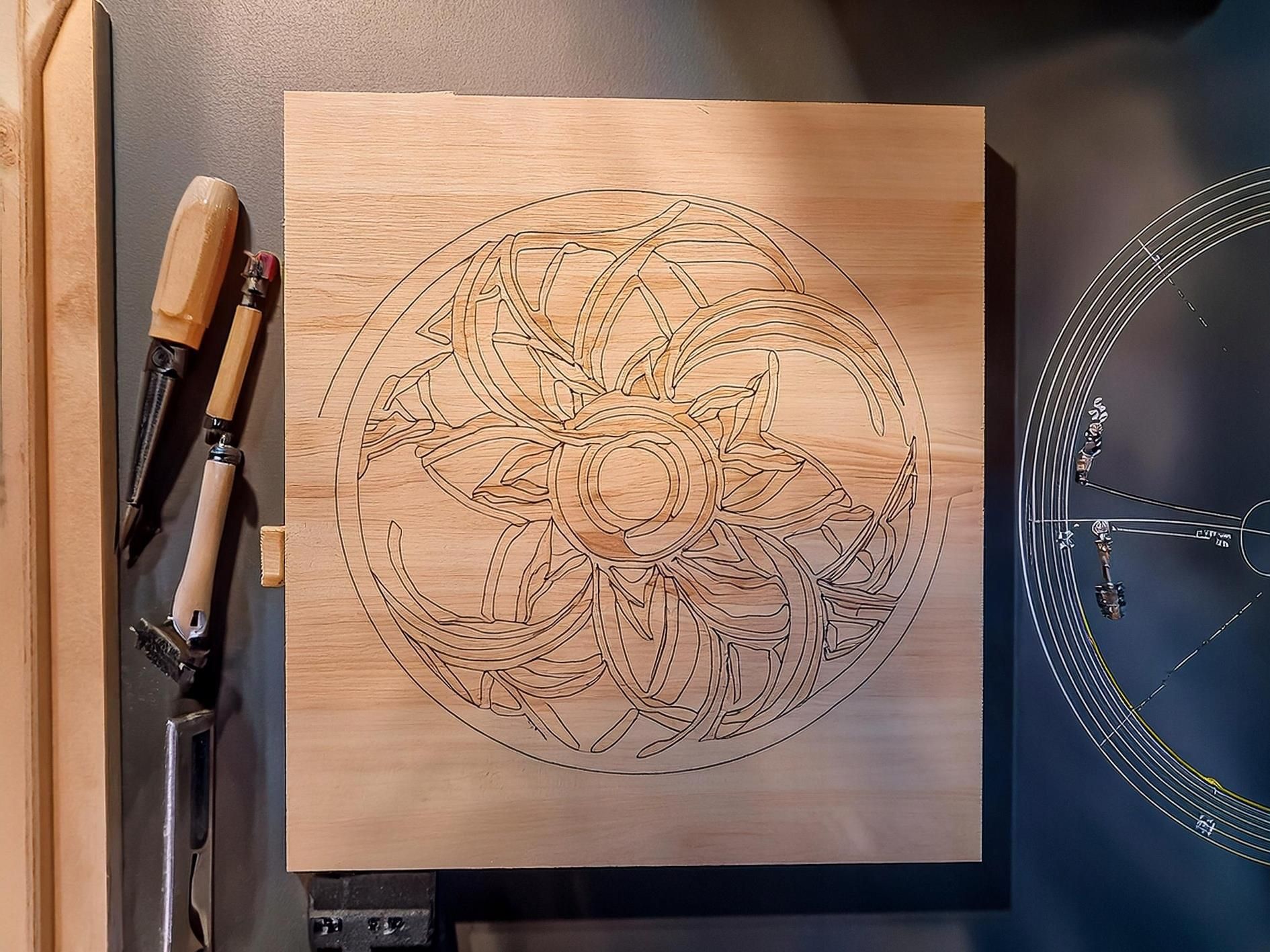 Materiały konstrukcyjne Sklejka Deska A4 3mm Formatka Do Lasera Cnc Grawer 210x297mm 10szt ...