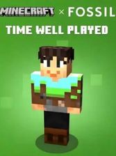 Minecraft Java & Bedrock Edition Fossil Collab Time Well Played Reward ...