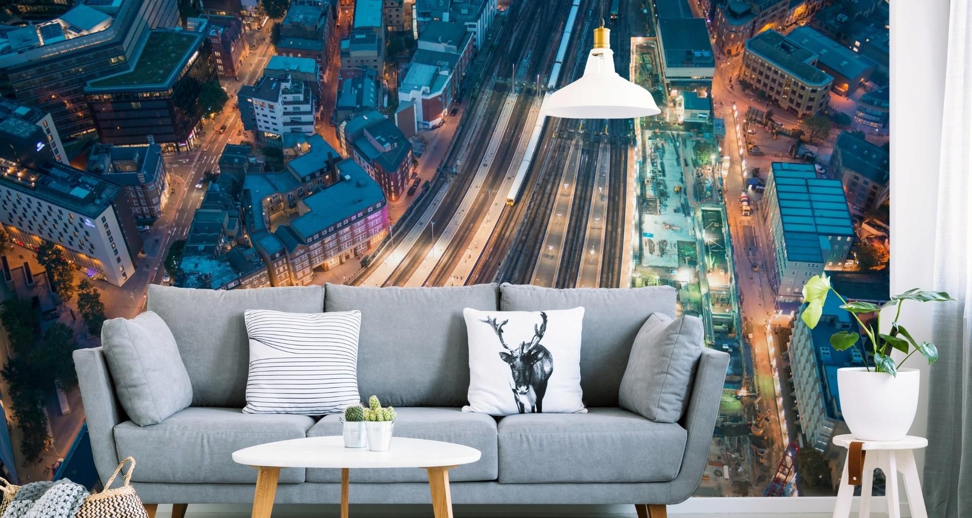 Wallepic Fototapeta Widok Z Góry Na Londyn Nocą 3D 270X180 - Opinie i ...