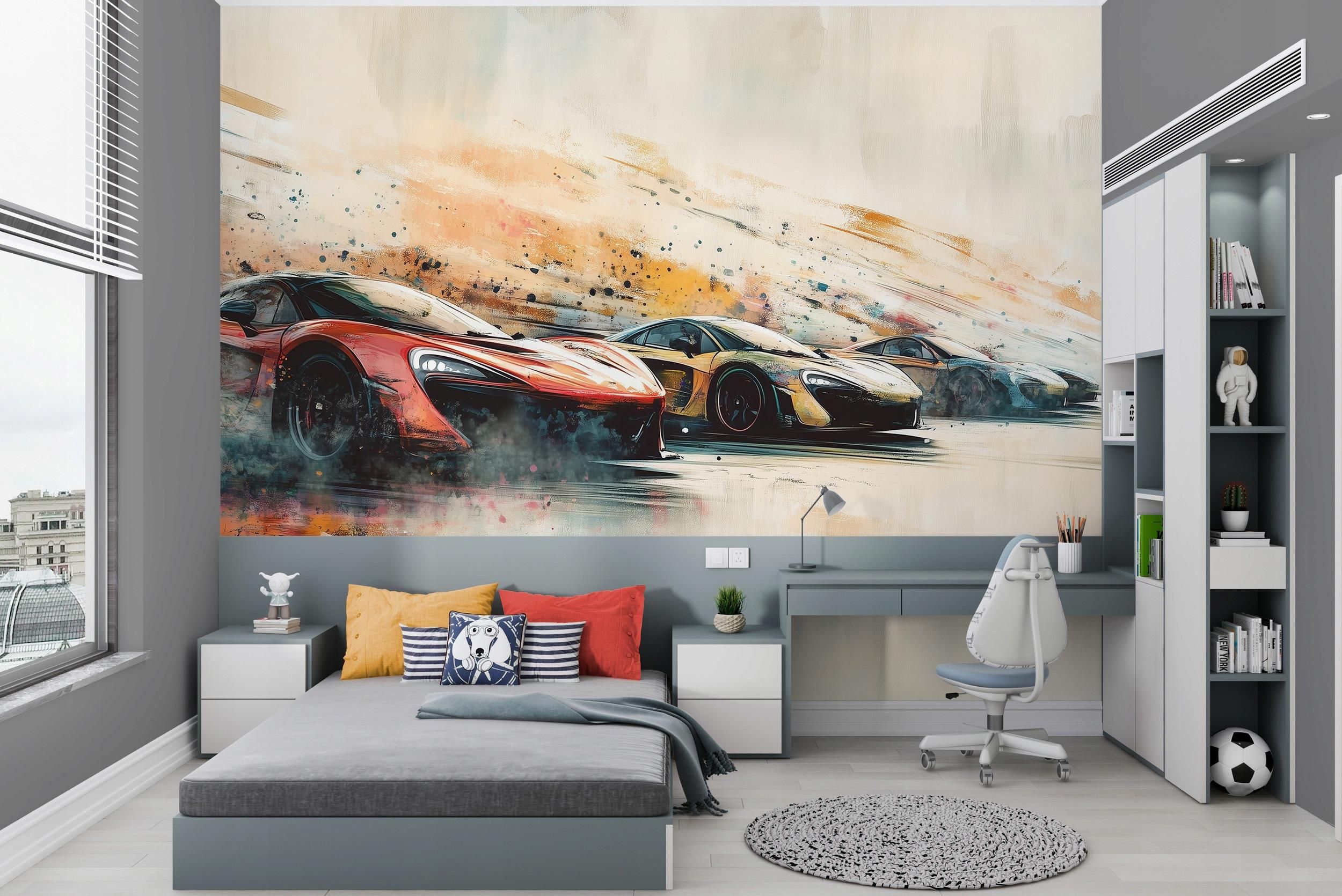 Naklejkomania Fototapeta Dla Chłopca Nastolatka Supercar Samochody Auta ...