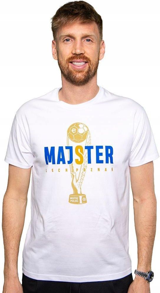 Lech Poznań Koszulka Majster 2025 Biała Mistrz Polski Kolejorz R.Xxl ...