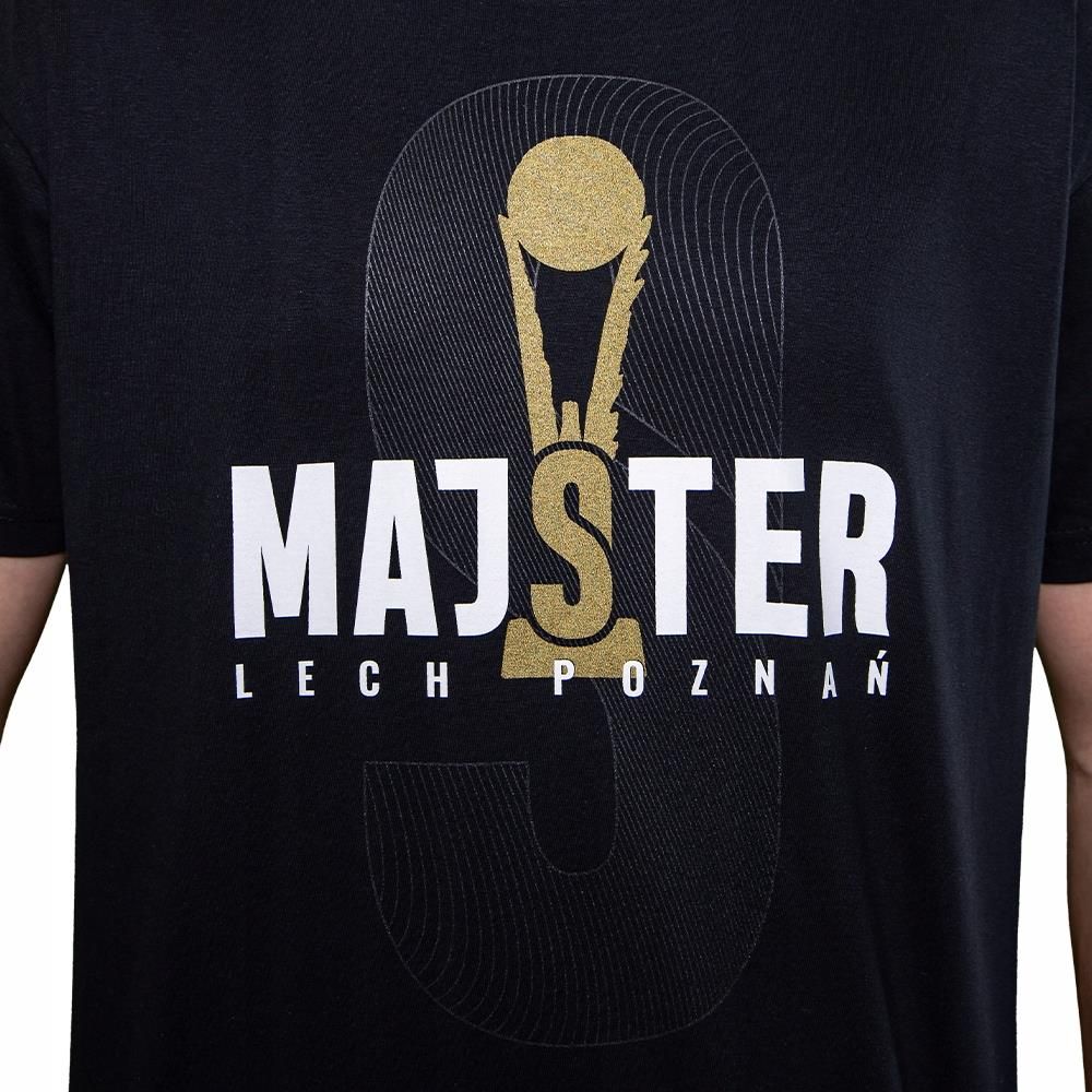Lech Poznań Koszulka Majster 2025 Czarna Mistrz Polski Kolejorz R. 4Xl ...